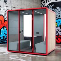 China K218 Modern Office Pod 200×180×233cm Soundproof Modular Booth with 30-35 dB Noise Reduction for sale