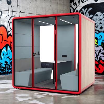 China K218 Modern Office Pod 200×180×233cm Soundproof Modular Booth with 30-35 dB Noise Reduction for sale