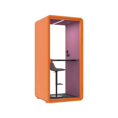 China K105 Soundproof Phone Booth 105x100x233cm with 15 dB External Sound Insulation for Home Office for sale