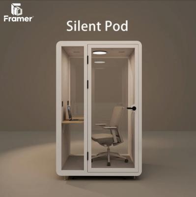 China K140 Single Person Office Pod 140×120×233cm with 30-35dB Sound Insulation and LED Lighting for sale