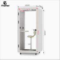 China Adjustable Office Phone Booth 105×100×230cm with 15 dB Sound Insulation and Modular Design for sale