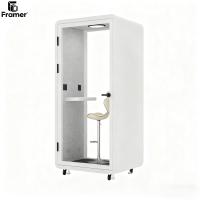 China Adjustable Office Phone Booth 105×100×230cm with 15 dB Sound Insulation and Modular Design for sale