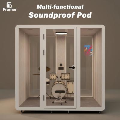 China Movable Recording Pod 200x180x233cm with 30-35 dB Sound Insulation | Quick Disassembly Studio Booth for sale