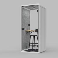 China Modular Acoustic Office Phone Booth 1010x988x2288mm with 35dB Sound Insulation and Aluminum Alloy Frame for sale