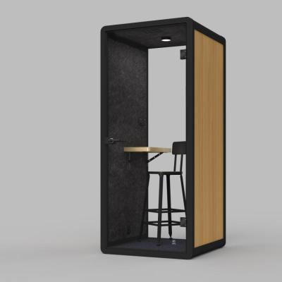 China Customized Mobile Office Pod FR-1 Modular Acoustic Booth 1010x988x2288mm with 35dB Sound Insulation for sale