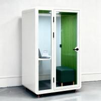China Single Person Soundproof Office Pod K140 with 30-35 dB Insulation and Ventilation System - 140×120×233 cm for sale