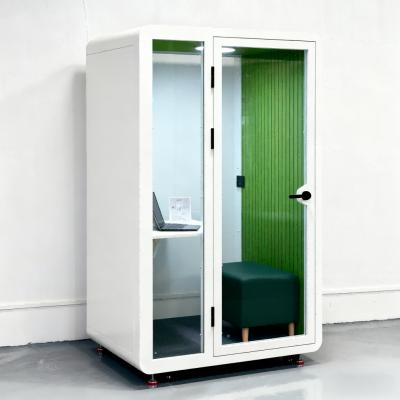 China Single Person Soundproof Office Pod K140 with 30-35 dB Insulation and Ventilation System - 140×120×233 cm for sale