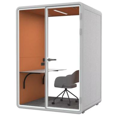 China Acoustic Single Person Phone Booth 220V with 5-Year Warranty and Mobile Casters for Office Privacy for sale