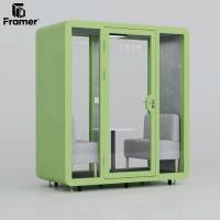 China Fully Enclosed Soundproof Office Booth 200×120×233 cm with 30-35 dB Internal Sound Insulation for Business Meetings for sale