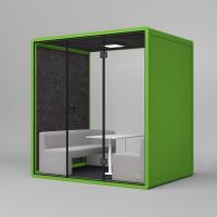 China 4 Person Meeting Pod FR-L 1610x2188x2288mm with 35dB Sound Insulation and 100V-240V Power Supply for sale