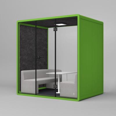 China 4 Person Meeting Pod FR-L 1610x2188x2288mm with 35dB Sound Insulation and 100V-240V Power Supply for sale