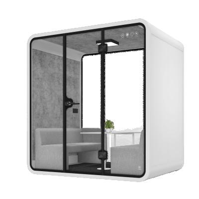 China High Sealing 4-Person Acoustic Phone Booth 1610x2188x2288mm with 35dB Sound Insulation for sale