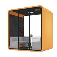 China 100V-240V 4-Person Acoustic Meeting Pod with 35dB Sound Insulation and Custom Colors for sale