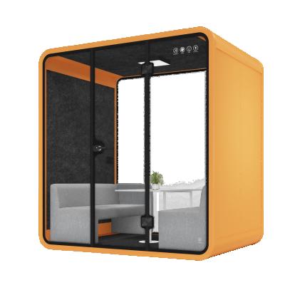 China 100V-240V 4-Person Acoustic Meeting Pod with 35dB Sound Insulation and Custom Colors for sale