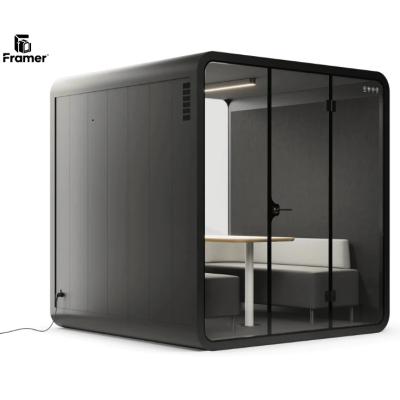 China K230 Acoustic Isolation Booth 2.3x2.3m Soundproof Office Pod for 2-6 People 220V for sale