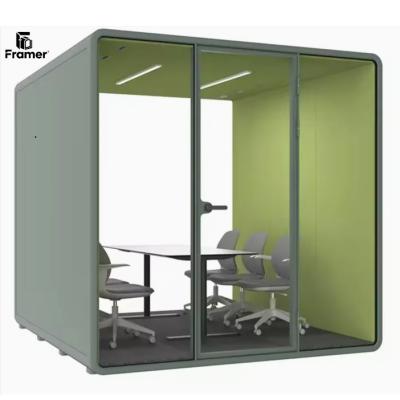China Customizable 1-8 Person Acoustic Office Pod 230×220×233cm with LED Lighting and Ventilation System for sale