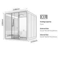 China FRAMER FC-XL Multi-Person Acoustic Office Pod 2210x2188x2288mm Sound Isolation Meeting Booth for sale