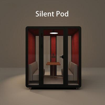 China K218 Modular Soundproof Office Pod for 4-6 People with 30-35 dB Noise Reduction and 5-Year Warranty for sale