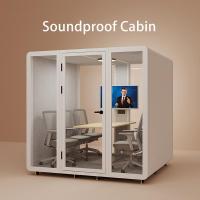 China Large Indoor Office Meeting Pod K230 - 230x220x233cm Soundproof Booth for 6-8 Person with 15dB External Noise Reduction for sale