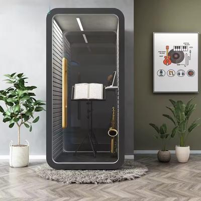 China Movable Sound Proof Recording Booth with 30-35 dB Internal Insulation and LED Lighting for Professional Audio Applications for sale