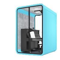 China Quick Disassembly Sound Proof Studio Booth 1910x1488x2288mm with 35dB Insulation and USB Charging for sale