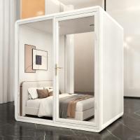 China Customized Sleeping Pod Assembled Nap Pod with 35dB Sound Insulation and Aluminum Alloy Frame - White Finish for sale