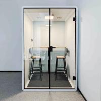 China Extendable Silent Phone Booth Aluminum Alloy Soundproof Pod 30dB D1250xW1488xH2288mm for sale