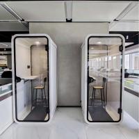 China White Indoor Office Pod Mobile 1 Person Pod Extendable Customizable for sale