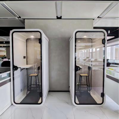 China White Indoor Office Pod Mobile 1 Person Pod Extendable Customizable for sale