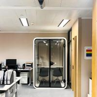 China 2 Person Modern Office Privacy Booth Modular Acoustic Phone Pod Customized Size L for sale