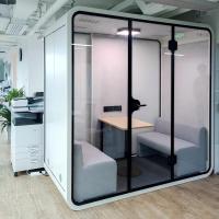 China FRAMER FC-L Removable Soundproof Office Booth 35dB Noise Reduction 4 Person for sale