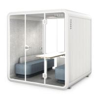 China Removable Office Acoustic Booth 220V Silent Work Pods Extendable XL with Furniture for sale