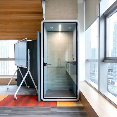 China Mobile Soundproof Office Pod Single Person 4000K LED Lighting 6-8 Air Exchanges Per Hour for sale