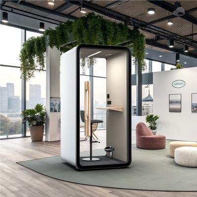 China 52W Soundproof Office Call Booth with 6-8 Air Exchanges Per Hour and 4000K LED Lighting for Professional Workspaces for sale