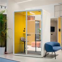 China 52W Thickened Silent Box Office Meeting Pod with 6-8 Air Exchanges Per Hour Ventilation System and 4000K LED Lighting for sale