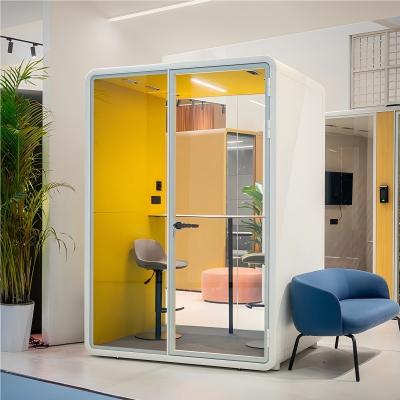 China 52W Thickened Silent Box Office Meeting Pod with 6-8 Air Exchanges Per Hour Ventilation System and 4000K LED Lighting for sale