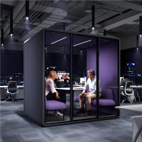 China 100V-240V Soundproof Office Pod with 35dB Noise Reduction - 4-Person Portable Privacy Booth for sale