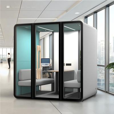 China FRAMER FC-L 4-Person Portable Privacy Booth with 35 dB Noise Reduction and USB Charging for sale
