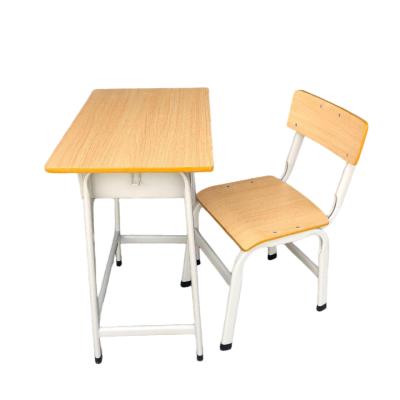 China Beech Wood Classroom Desk and Chair Set with 24-30 Inch Height Adjustment and 48