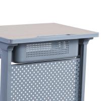 China Aluminum Classroom Student Desk 650x450x760mm with Rust-Resistant Frame and 25mm Fireproof Desktop for sale