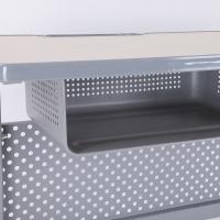 China Aluminum Classroom Student Desk 650x450x760mm with Rust-Resistant Frame and 25mm Fireproof Desktop for sale