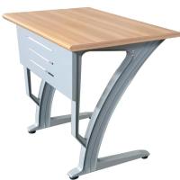 China Aluminum Alloy Two Student Desk and Chair Set 1200mm x 450mm with Adjustable 360-440mm Height for sale