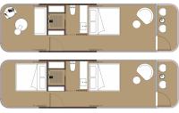 China 38m² Aluminum Single-Sheet Steel Structure Space Mobile House 11.5m x 3.3m for sale