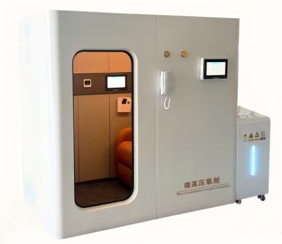 China Micro Hyperbaric Oxygen Hard Shell Chamber 1.0-1.5 ATA 600KG Cabin Weight 93% Oxygen Concentration for sale