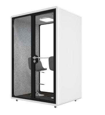 China 3C Certified Tempered Glass Soundproof Pod FX-2 with Magnetic Door Handle 1588x1188x2300mm for sale
