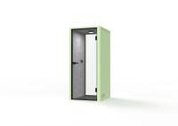 China FRAMER F-H Series Soundproof Booth 1 Person AkzoNobel Coated Aluminum Frame W1028xD1165xH2241mm for sale