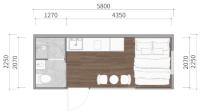 China 13sqm Rapid Deployment Apple Cabin | Fits Into 40HQ Container for sale