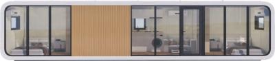 China 11.6M Movable Prefab Apple Capsule 26m² Galvanized Steel Frame Customizable Design Fast Installation for sale