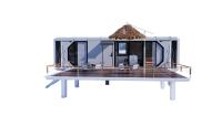 China All Aluminum Alloy Modular Integrated Prefabricated House 39.6m² 10 Ton Load Capacity for sale