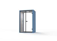 China Indoor Soundproof Cabin 5+5mm Laminated Glass Aluminum Alloy Frame Modular Silent Pod for sale